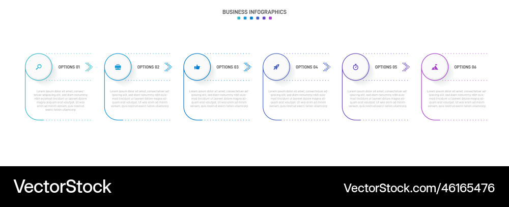 Timeline infographic with infochart modern Vector Image