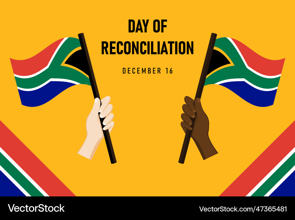 Day of reconciliation background Royalty Free Vector Image