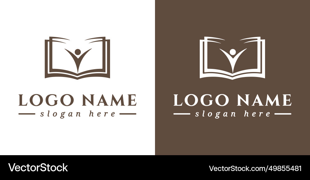 Education logotype concept logo design template Vector Image
