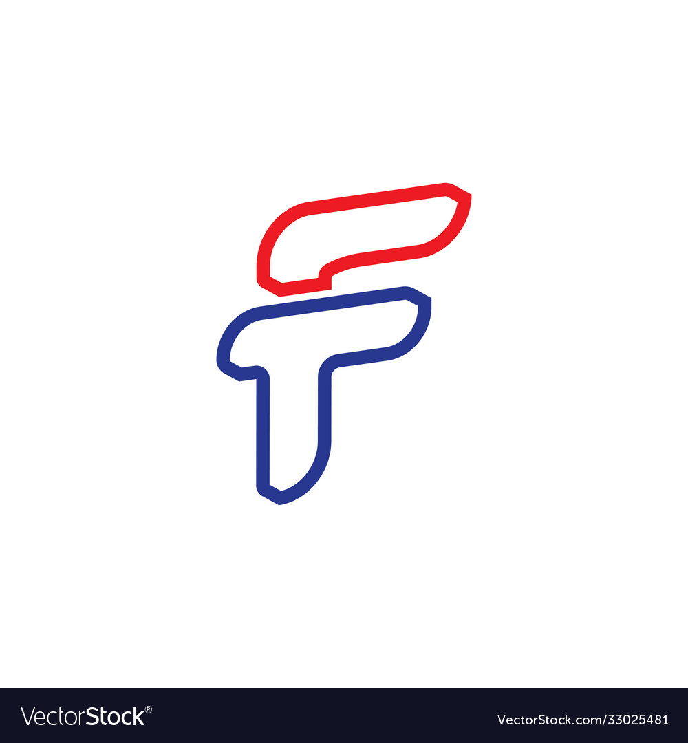 F letter icon Royalty Free Vector Image - VectorStock