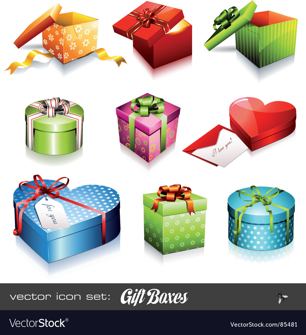Gift boxes Royalty Free Vector Image - VectorStock