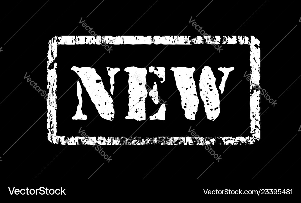 Stamp new in grunge style Royalty Free Vector Image