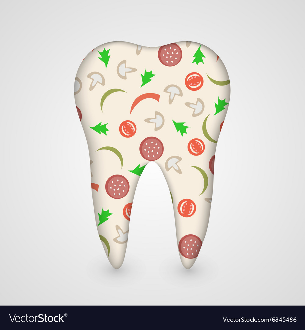 3d tooth Royalty Free Vector Image - VectorStock