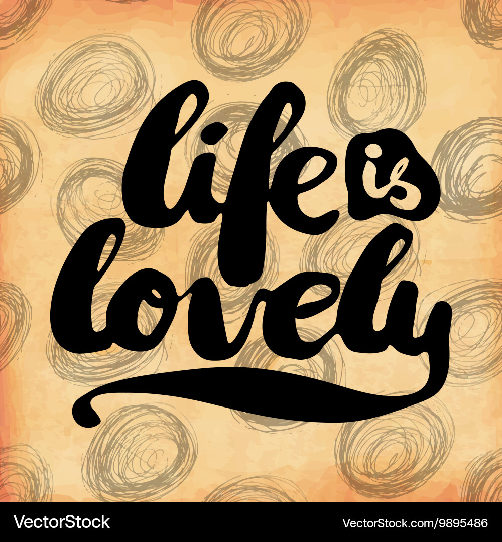 Aged retro poster with the lettering Royalty Free Vector