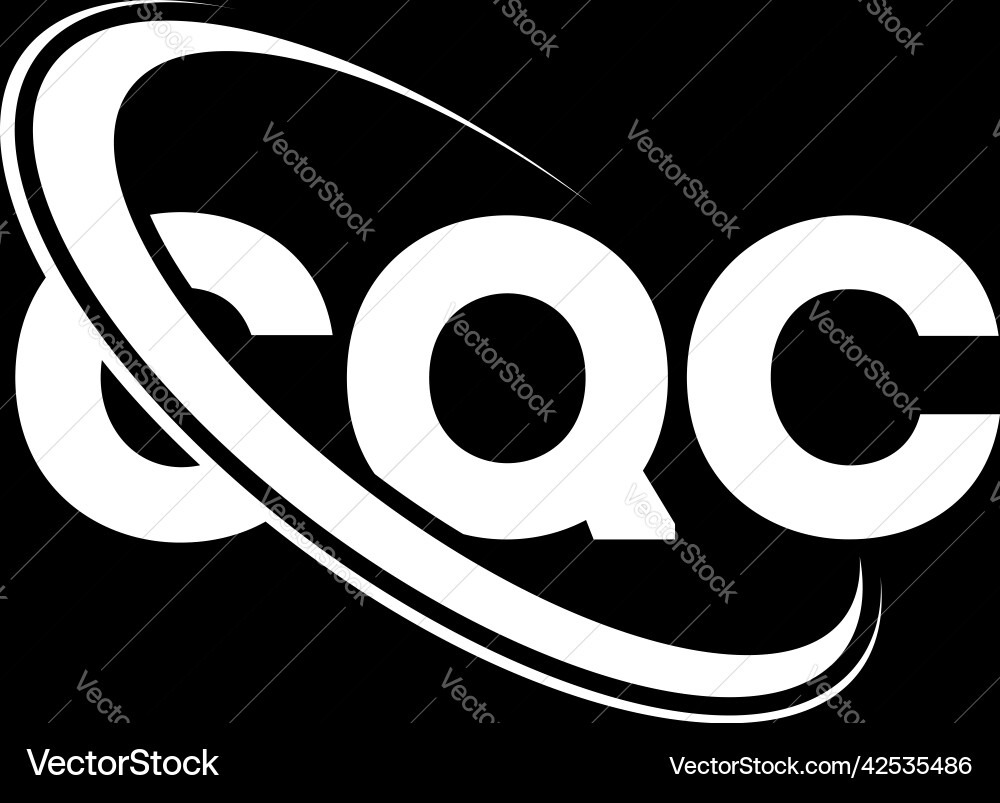 Cqc logo letter letter logo design Royalty Free Vector Image