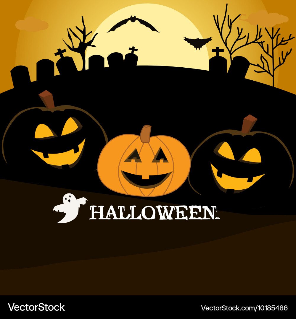 Happy halloween Royalty Free Vector Image - VectorStock