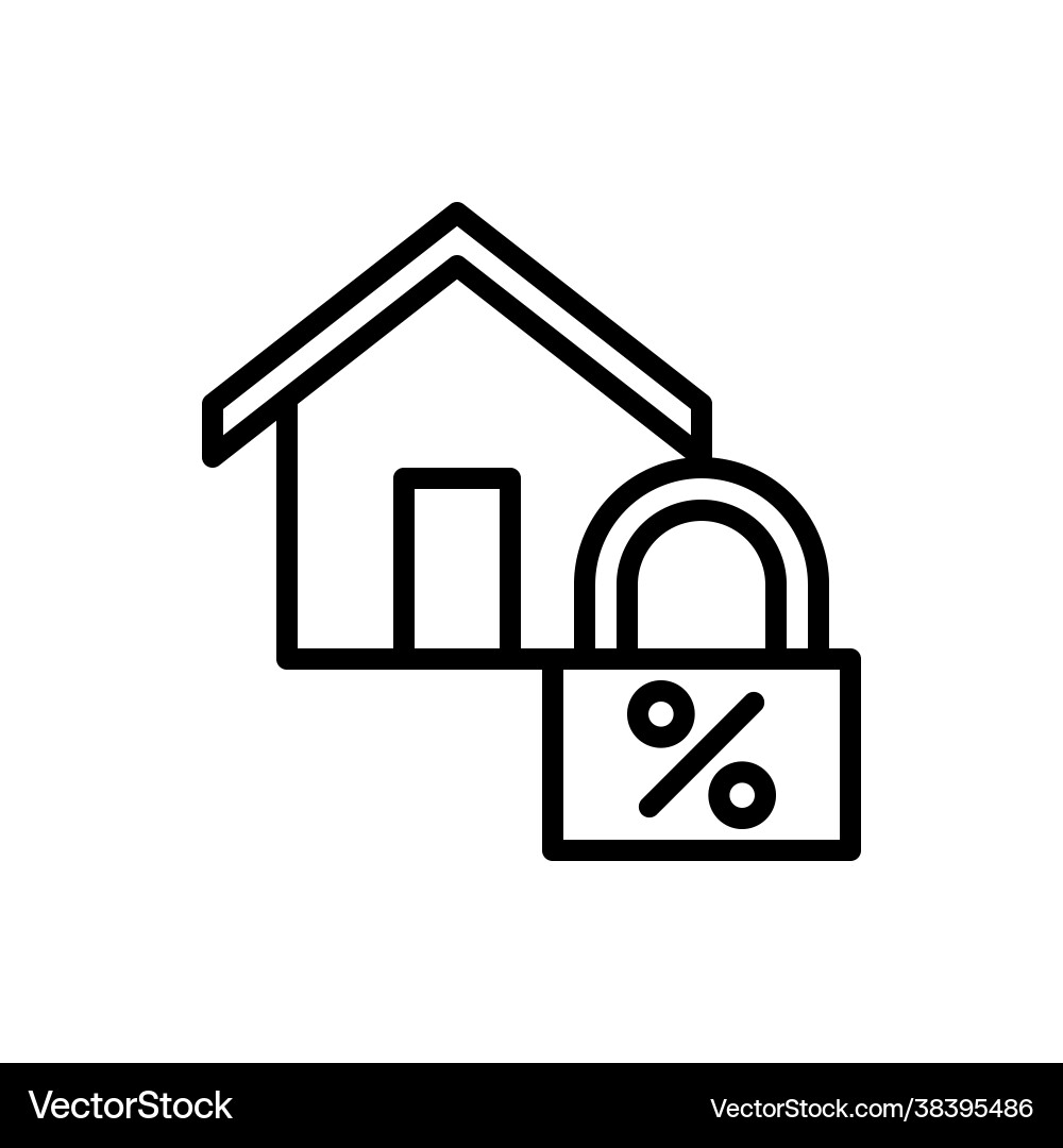 Home loan icon Royalty Free Vector Image - VectorStock