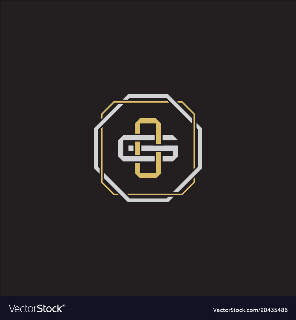 Initial letter overlapping interlock logo Vector Image