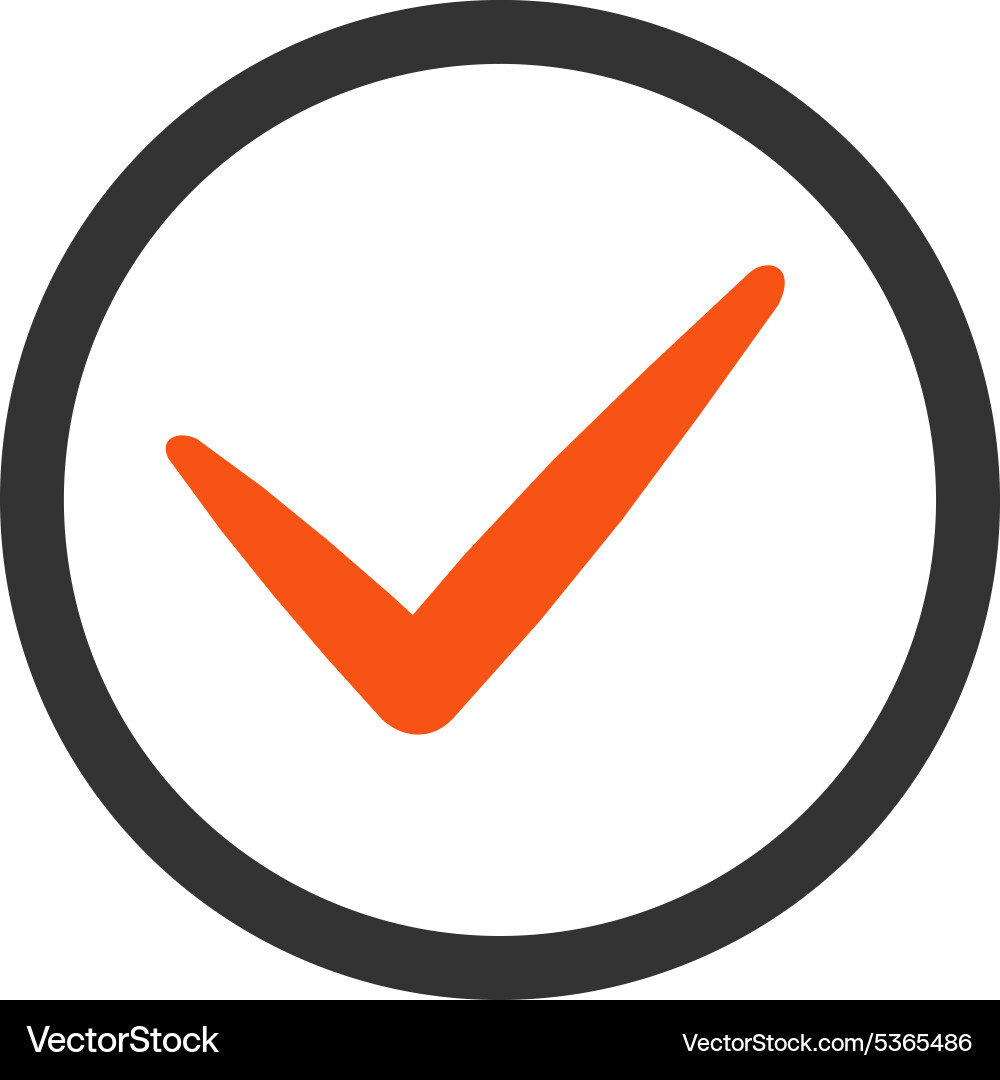 Ok icon from business bicolor set Royalty Free Vector Image