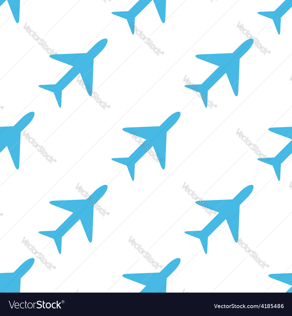 Plane seamless pattern Royalty Free Vector Image