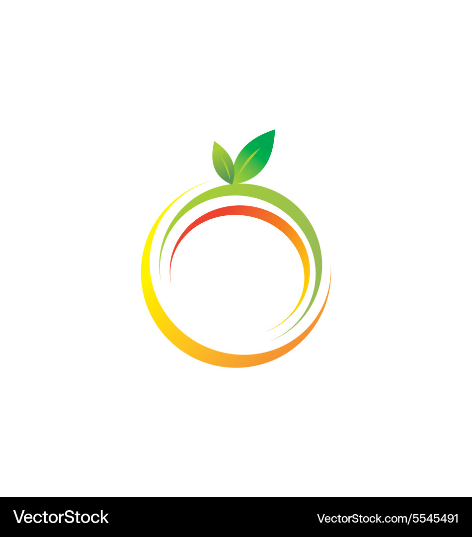 Colorful Fruit Logo - Abstract Shape Royalty Free Vector