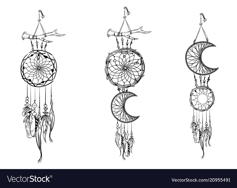 Dream Catchers - Ethnic Set Royalty Free Vector Image