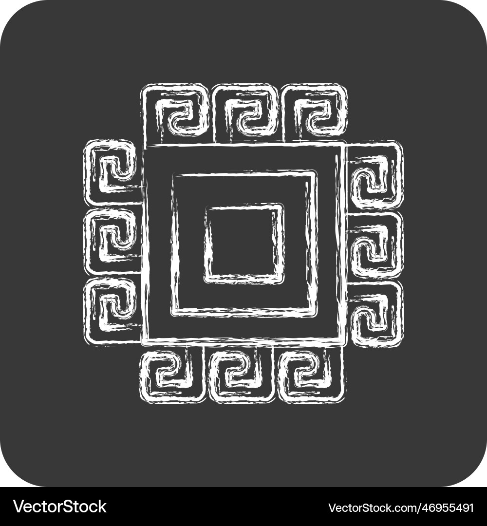 Icon pattern related to decoration symbol chalk Vector Image