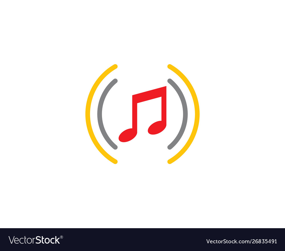 Music note logo Royalty Free Vector Image - VectorStock