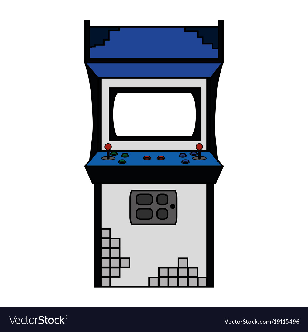 Arcade machine design Royalty Free Vector Image Arcade machine design Royalty Free Vector Image