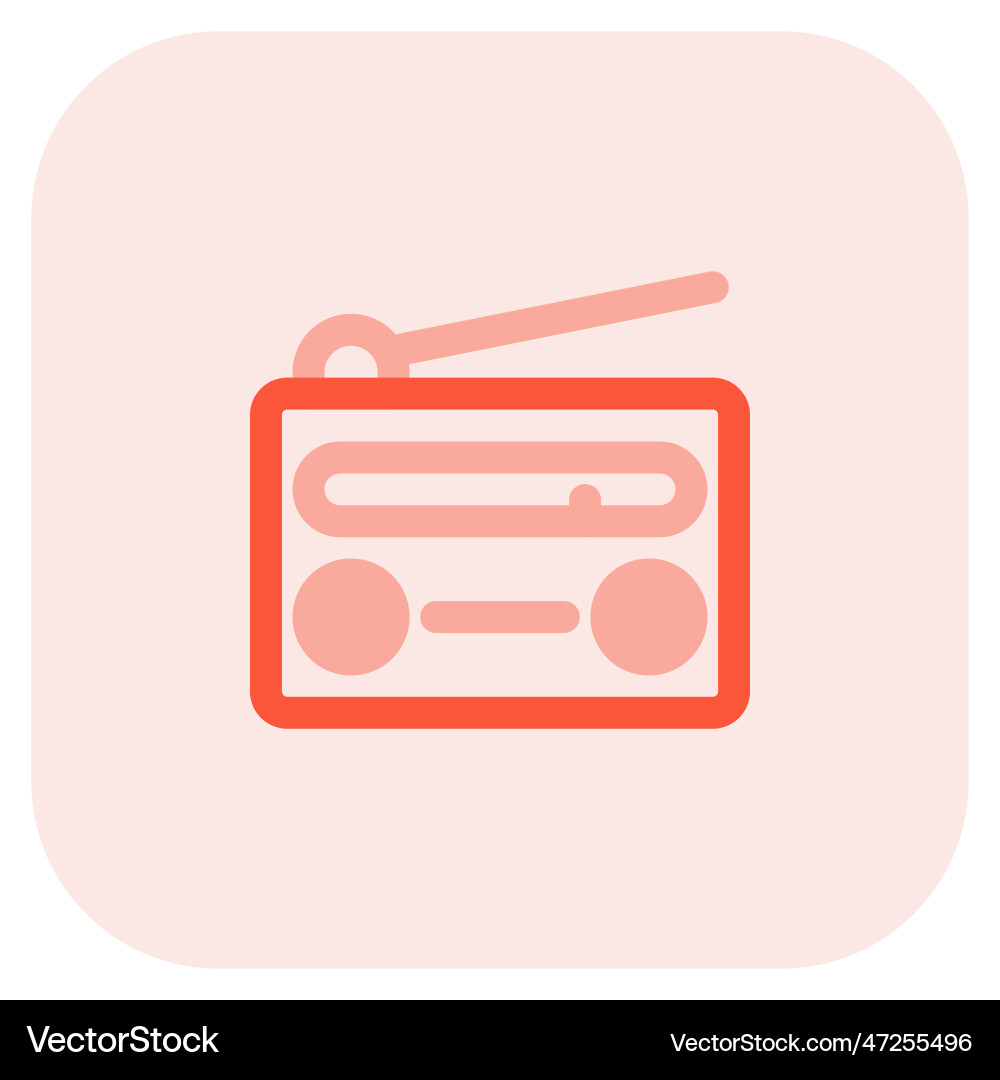 Fm radio an audio based satellite receiver Vector Image