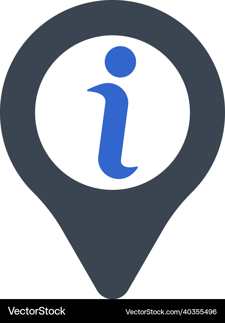 Location info icon Royalty Free Vector Image - VectorStock