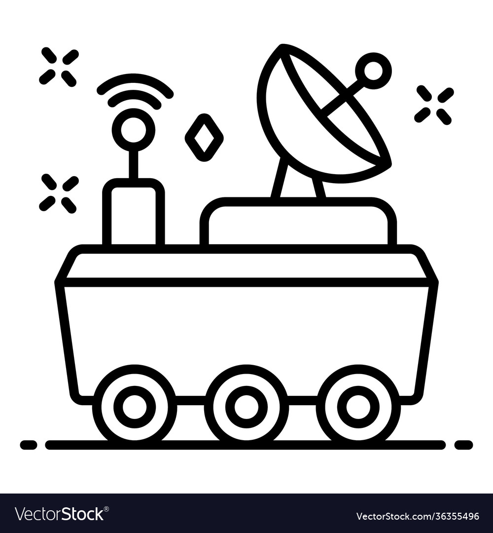 Moon rover Royalty Free Vector Image - VectorStock