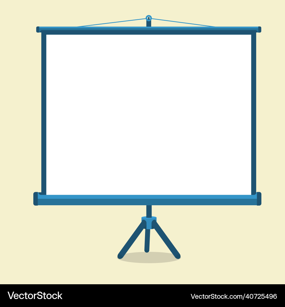 Projected screen Royalty Free Vector Image - VectorStock
