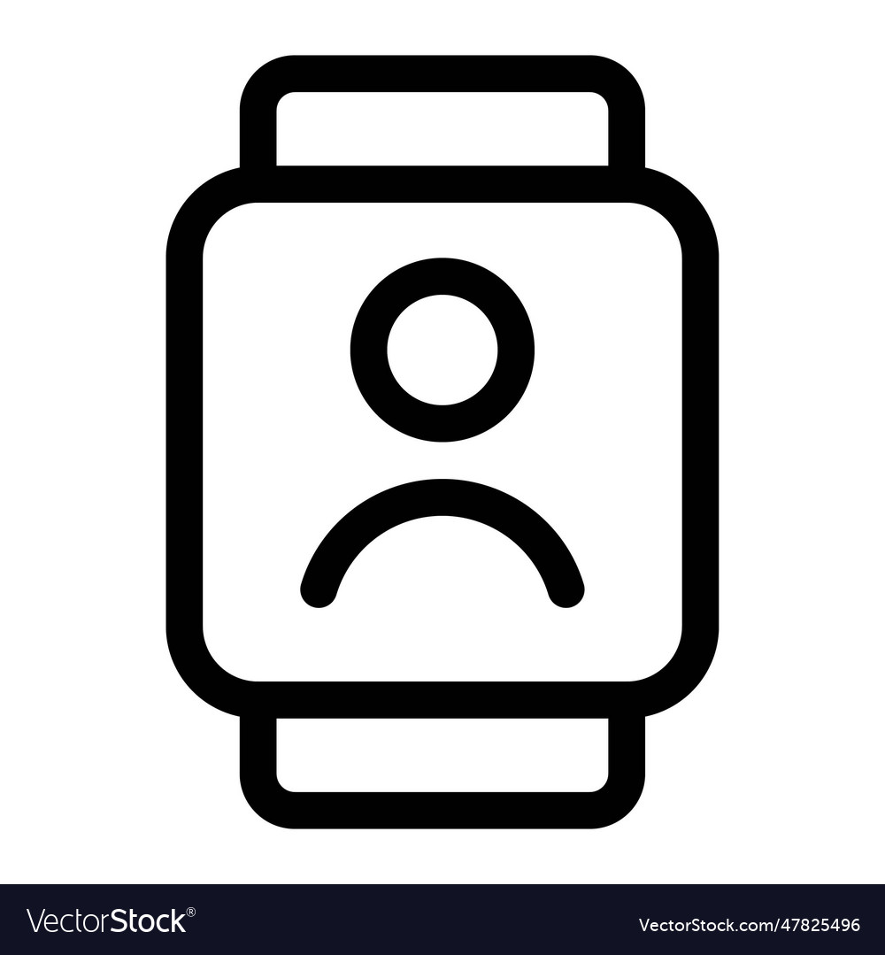 Smart watch with improved user interface Vector Image