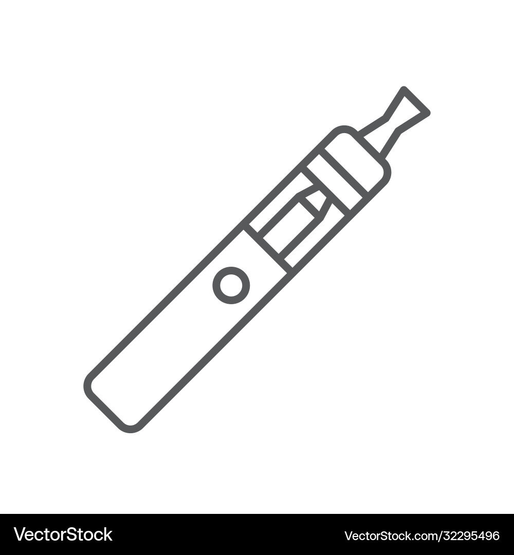 Vaporizer electric cigarette icon symbol isolated Vector Image