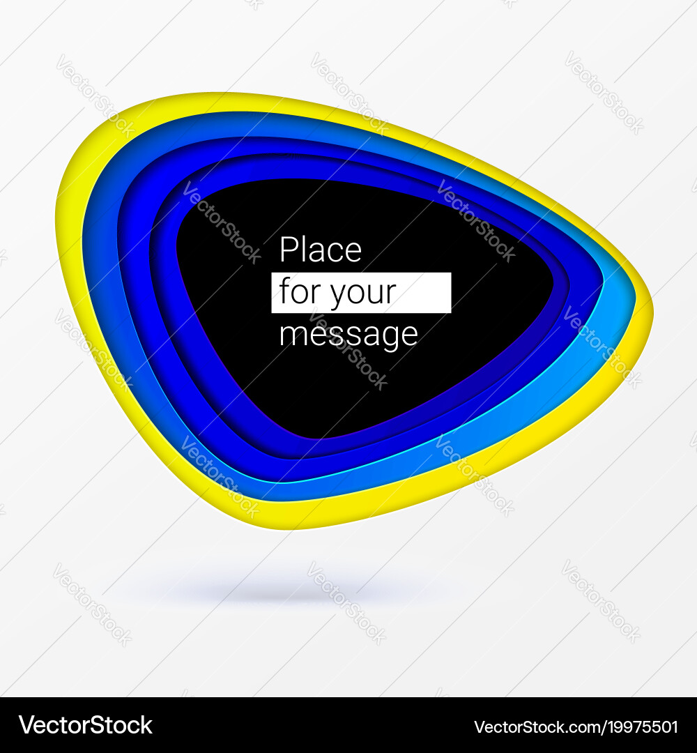 Abstract background with colorful cut out paper Vector Image