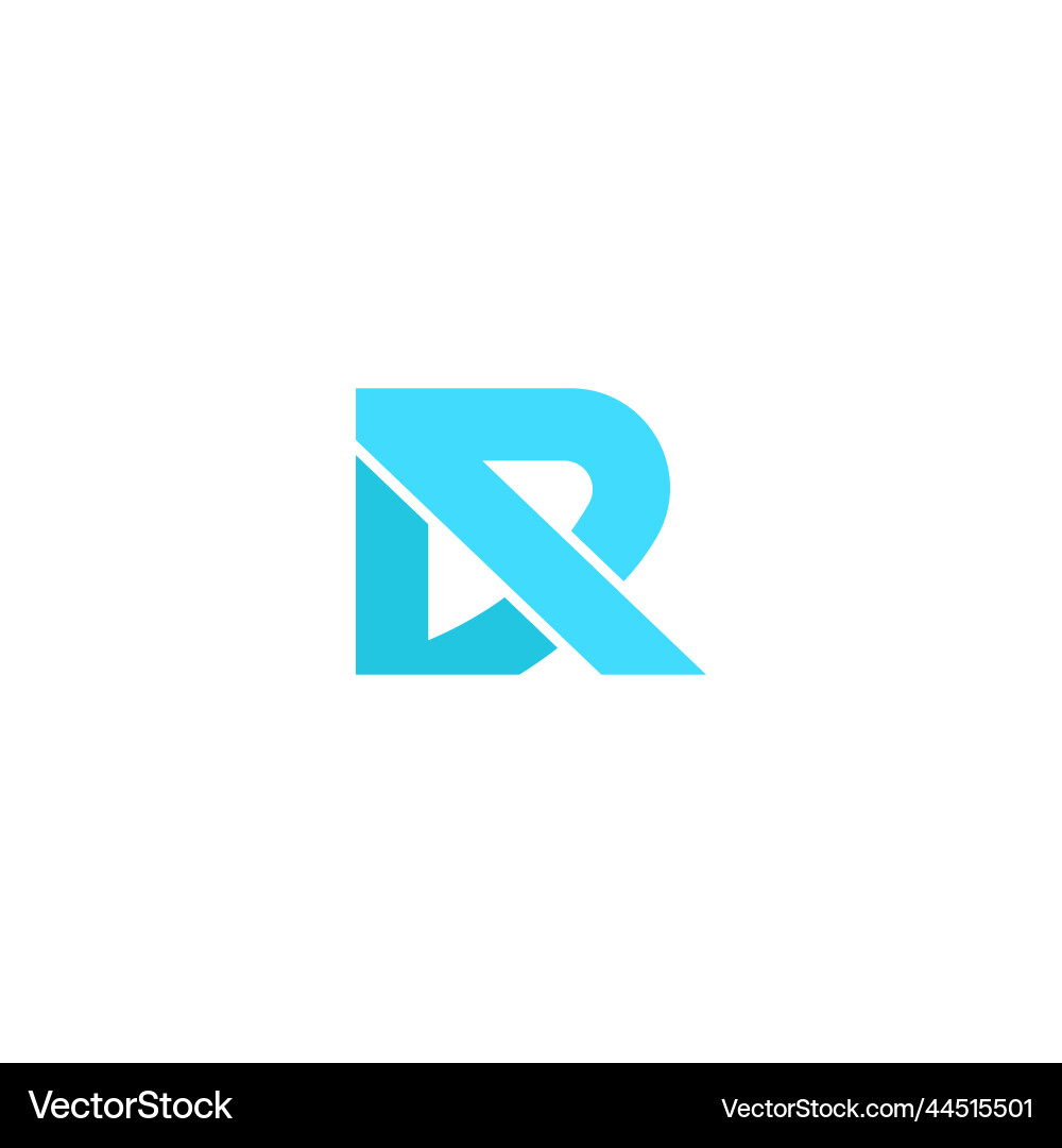 Alphabet letters initials logo rr r r and p Vector Image