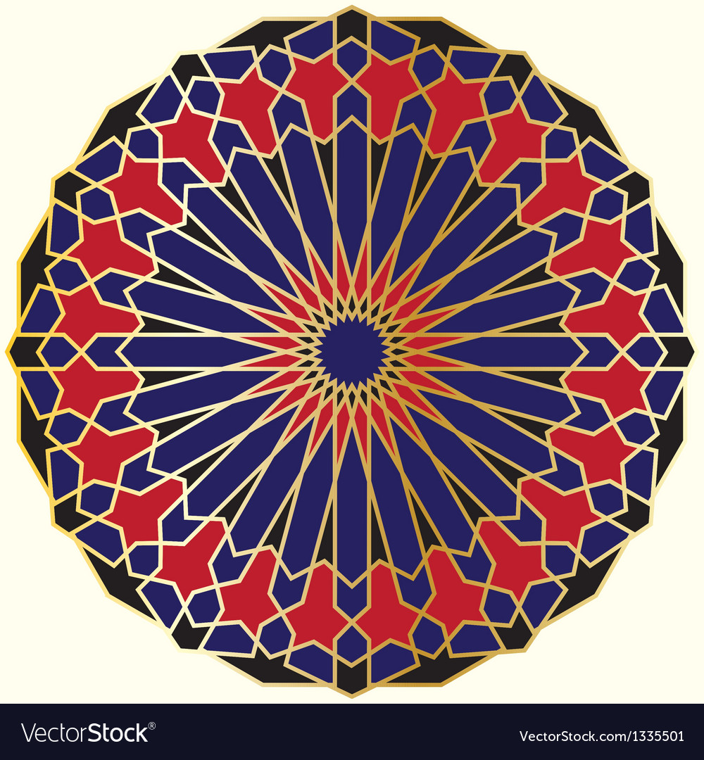 Arabic circular pattern Royalty Free Vector Image Arabic circular pattern Royalty Free Vector Image
