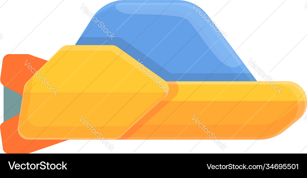 Bathyscaphe submarine icon cartoon style Vector Image