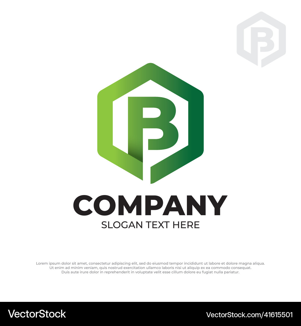 Capital letter b concept minimal modern alphabet Vector Image