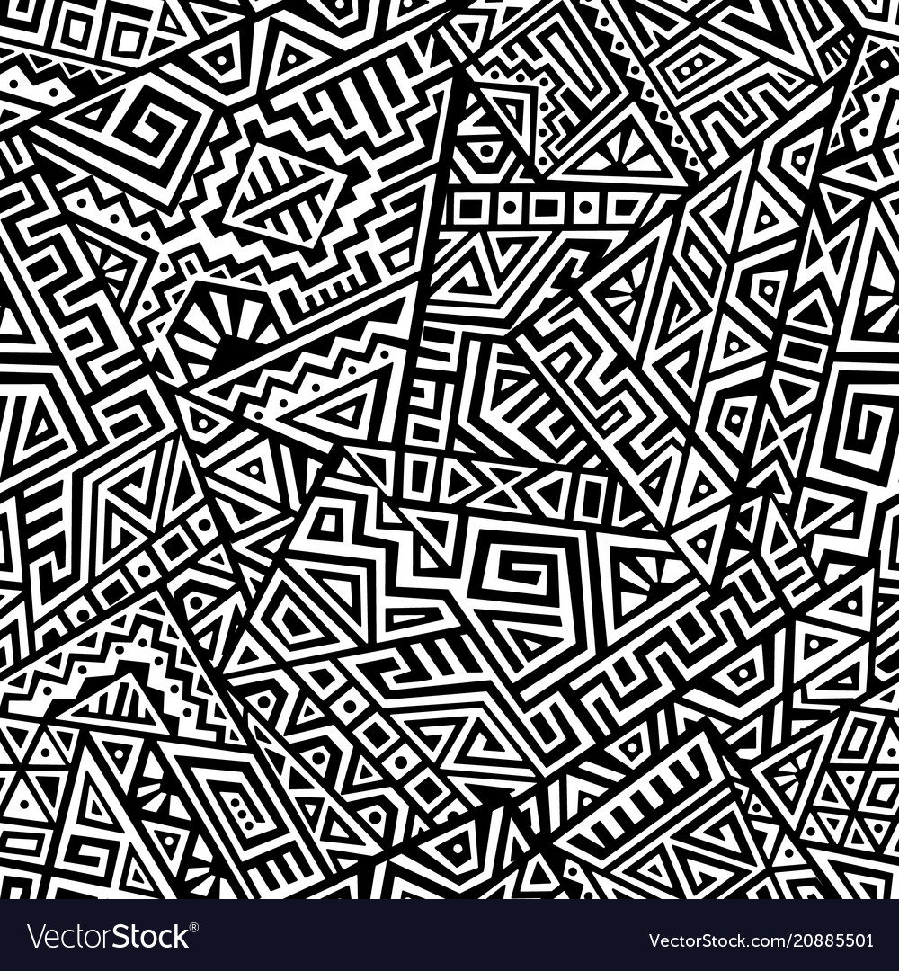 Creative seamless pattern Royalty Free Vector Image