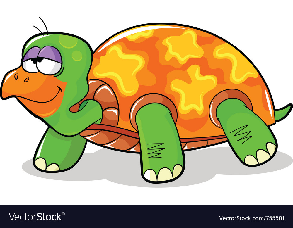 Funny turtle Royalty Free Vector Image - VectorStock