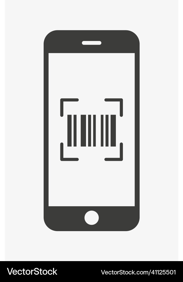 Qr code reader smartphone phone barcode scanner Vector Image