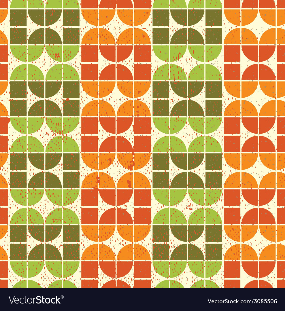 Abstract Colorful Tiles Seamless Pattern Vector Image