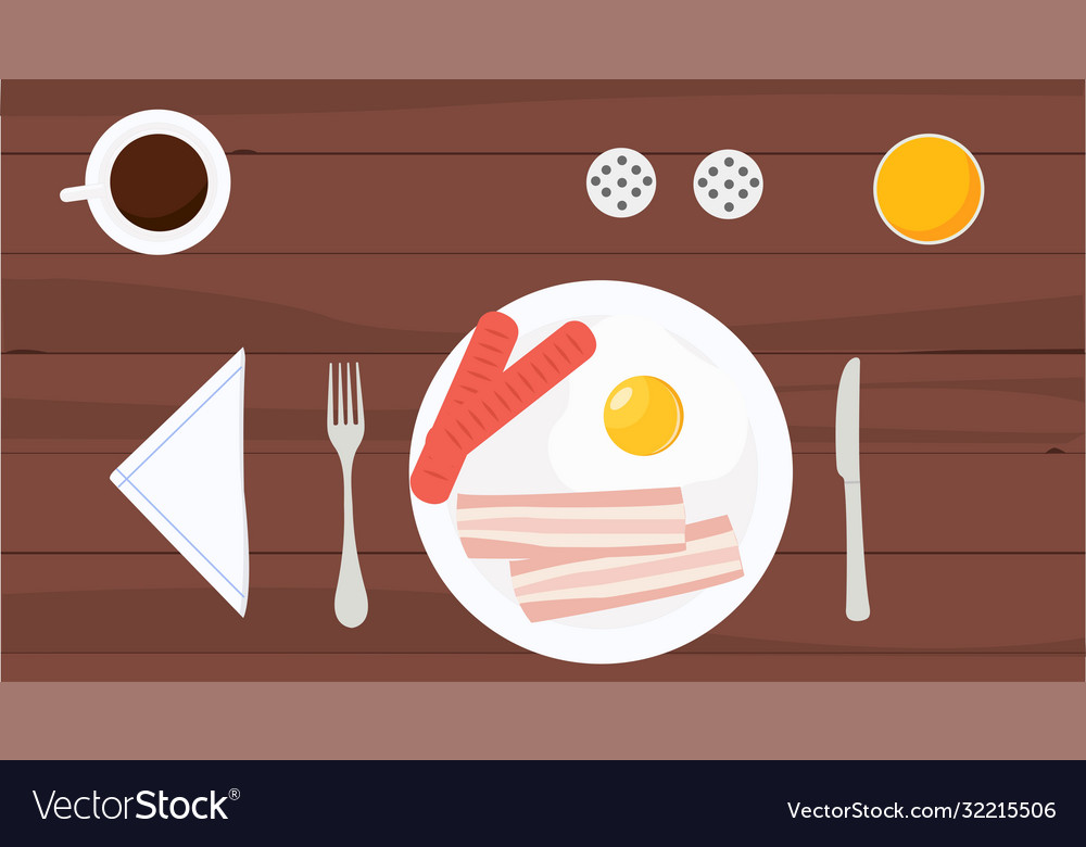 Breakfast Royalty Free Vector Image - VectorStock