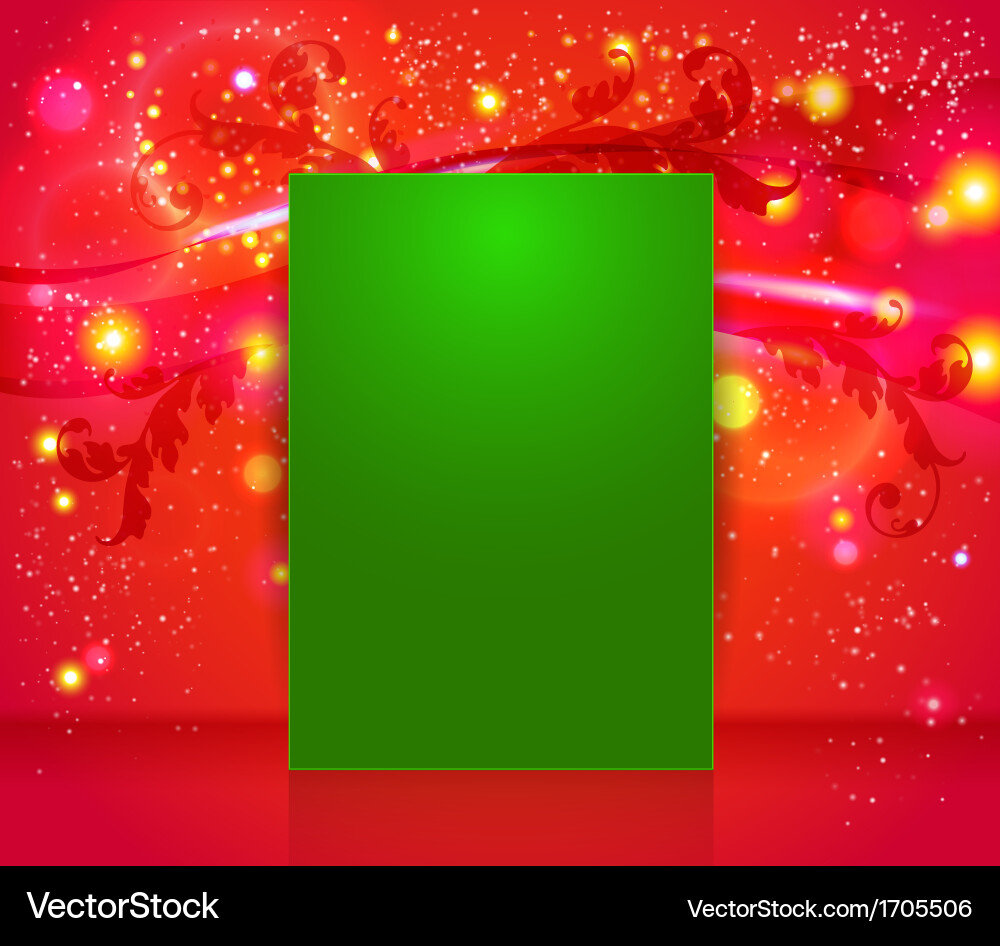 Bright and sparkling christmas page layout Vector Image
