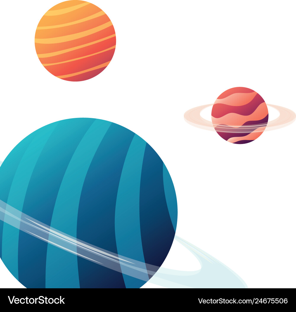 Planet of the solar system isolated icon Vector Image