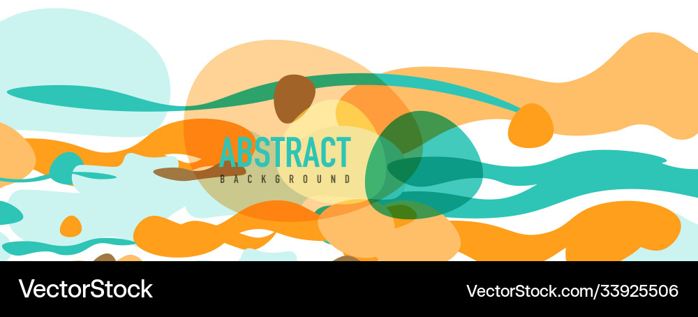 Trendy liquid style shapes abstract design Vector Image