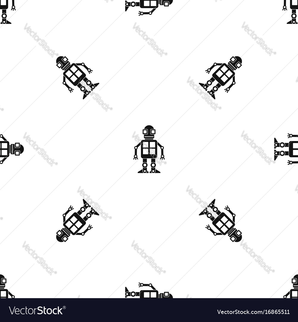 Artificial intelligence concept pattern seamless Vector Image