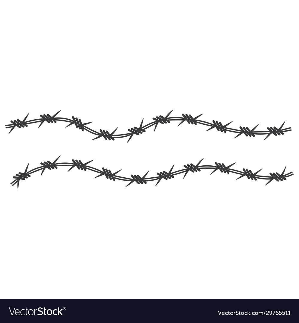 Barbed wire Royalty Free Vector Image - VectorStock