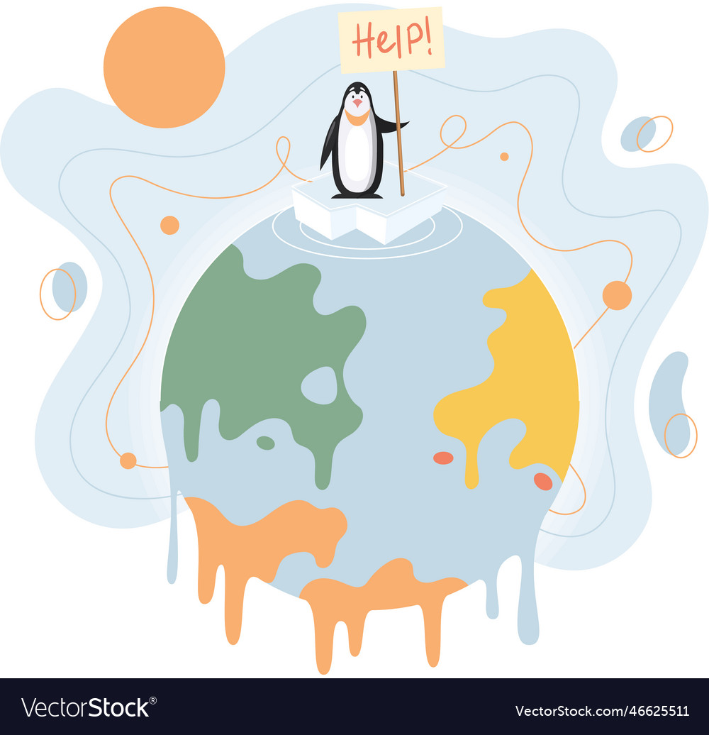 Global warming climate changes concept Royalty Free Vector