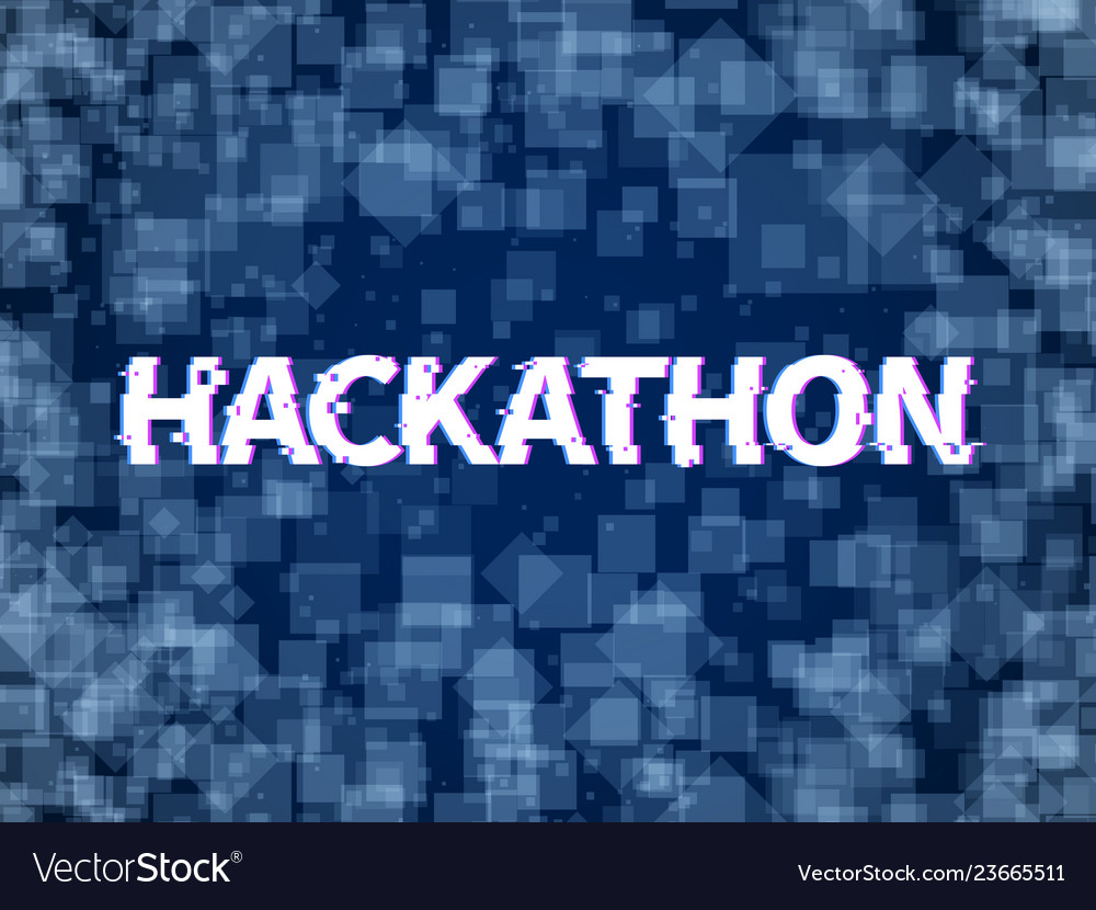 Hackathon program code software marathon hack Vector Image