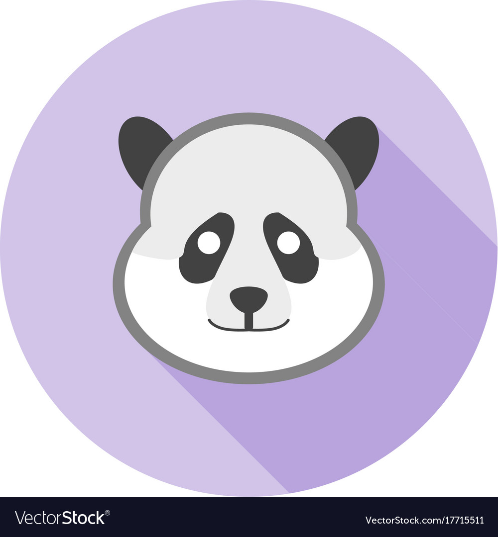 Panda face Royalty Free Vector Image - VectorStock