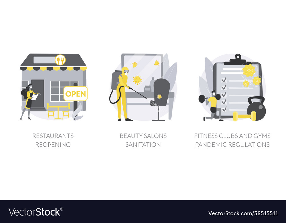 Pandemic business adaptation abstract concept Vector Image Pandemic business adaptation abstract concept Vector Image