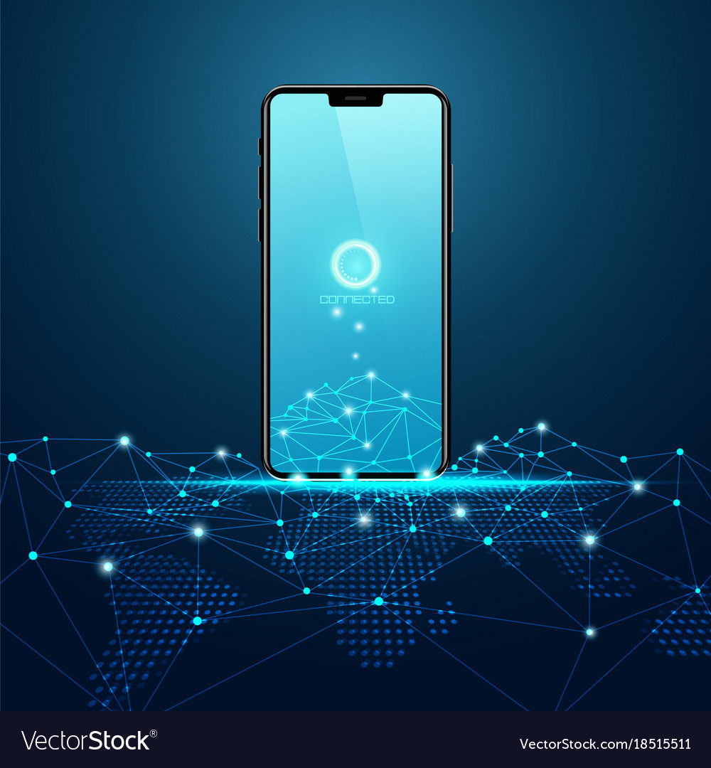 Technology mobile Royalty Free Vector Image - VectorStock