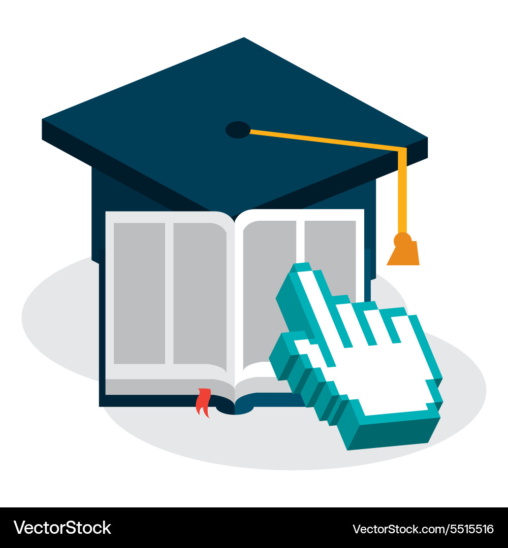 E-learning concept Royalty Free Vector Image - VectorStock