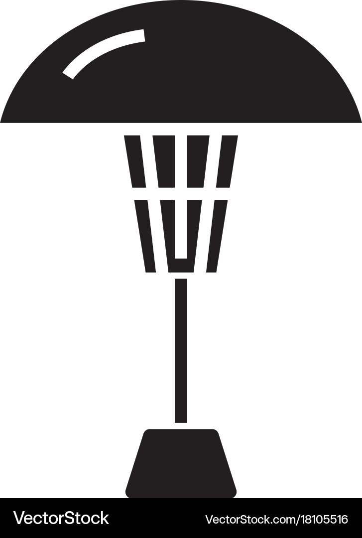 Patio heater icon black sign Royalty Free Vector Image