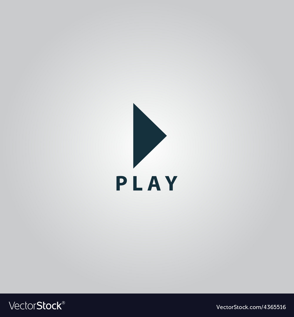 Play button Royalty Free Vector Image - VectorStock