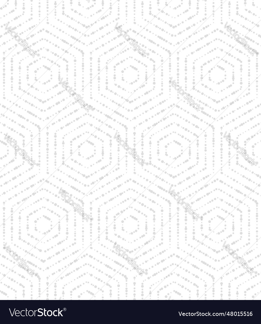 Seamless pattern with hexagonal dotted Royalty Free Vector