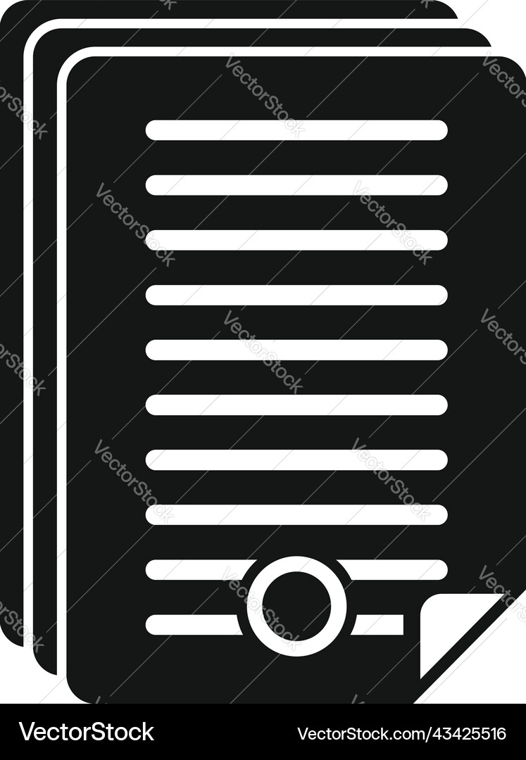 Seller contract icon simple call person Royalty Free Vector